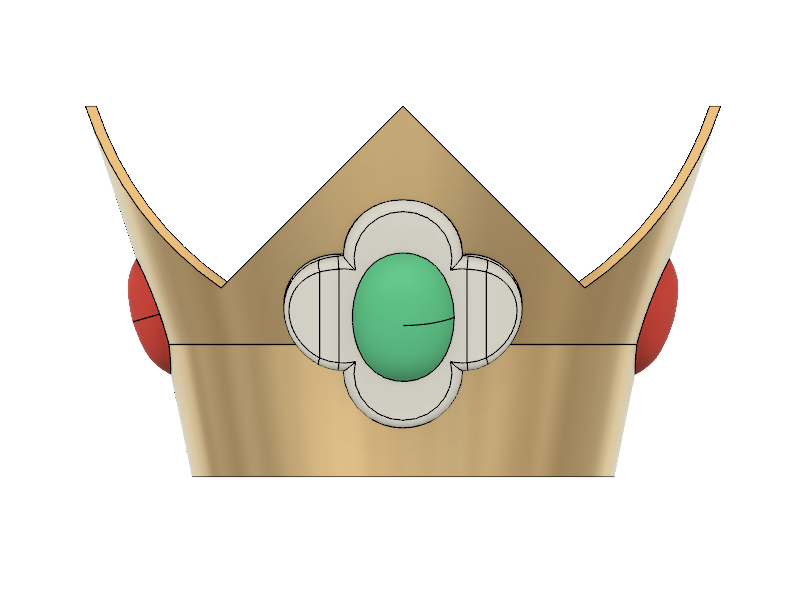 STL File Flower Princess Daisy Crown 3D Printable Model To Download Cults